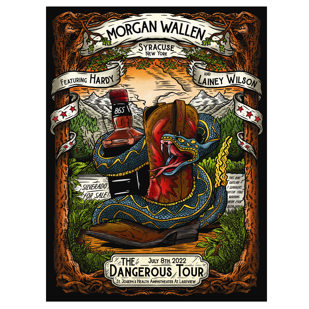 Syracuse, NY July 8 Poster - Official Morgan Wallen Online Store
